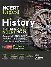 Buy NCERT Digest History – Old + New NCERT Class VI – XII Concepts in ...